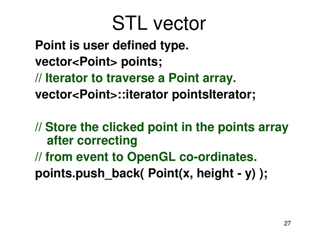 Chapter 3 Arrays Of Vertices Vertex Arrays Display Lists Drawing Text Ppt Download